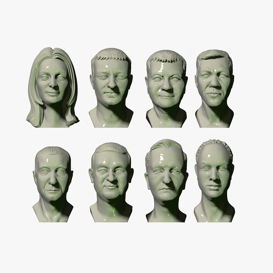 RANDOM FACES 3D - TurboSquid 2122516