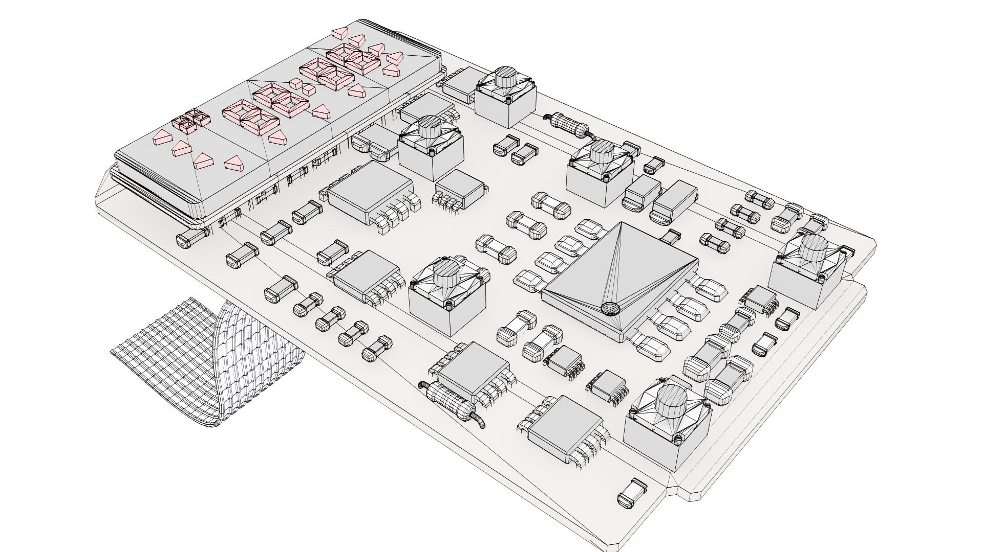 Electronics Board 3D Model - TurboSquid 1557684
