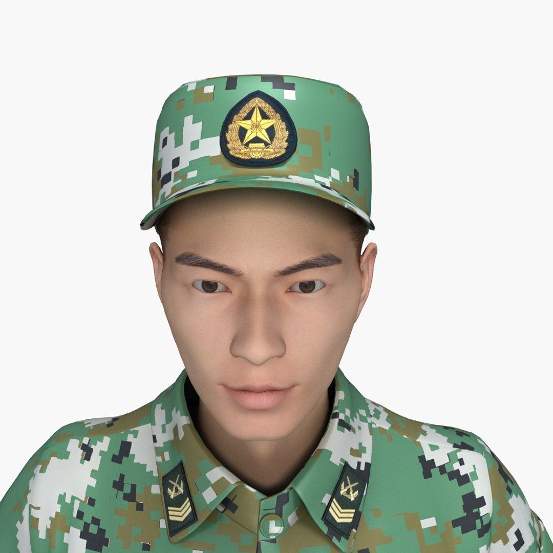 China army soldiers training 3D model - TurboSquid 1366914