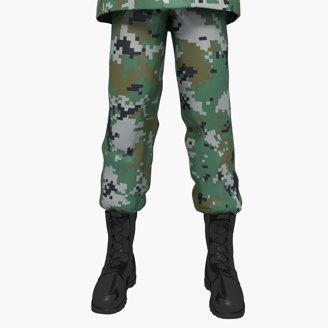 China army soldiers training 3D model - TurboSquid 1366914