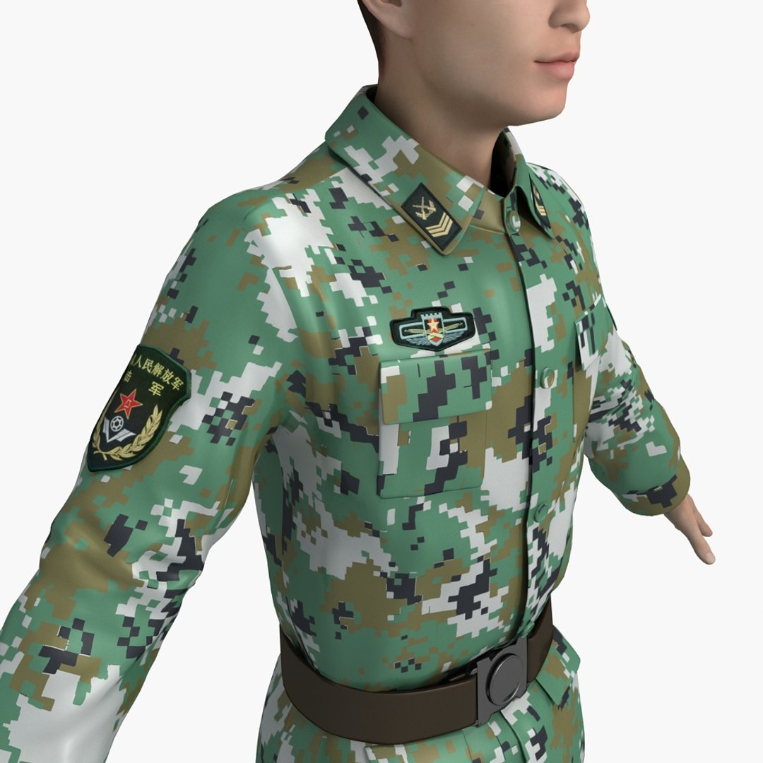 China army soldiers training 3D model - TurboSquid 1366914