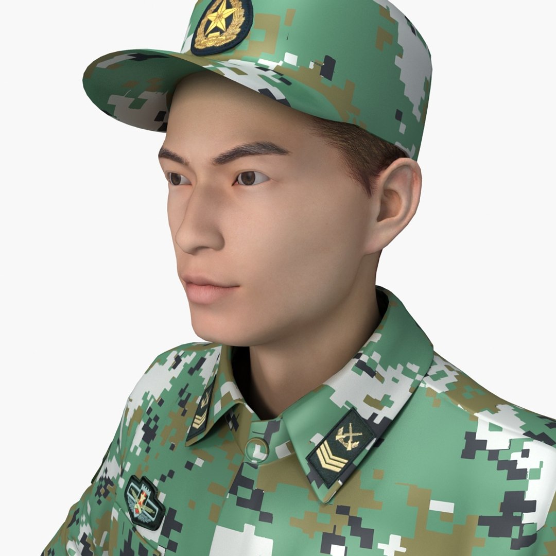 China army soldiers training 3D model - TurboSquid 1366914