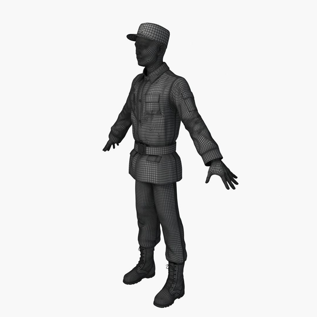 China army soldiers training 3D model - TurboSquid 1366914