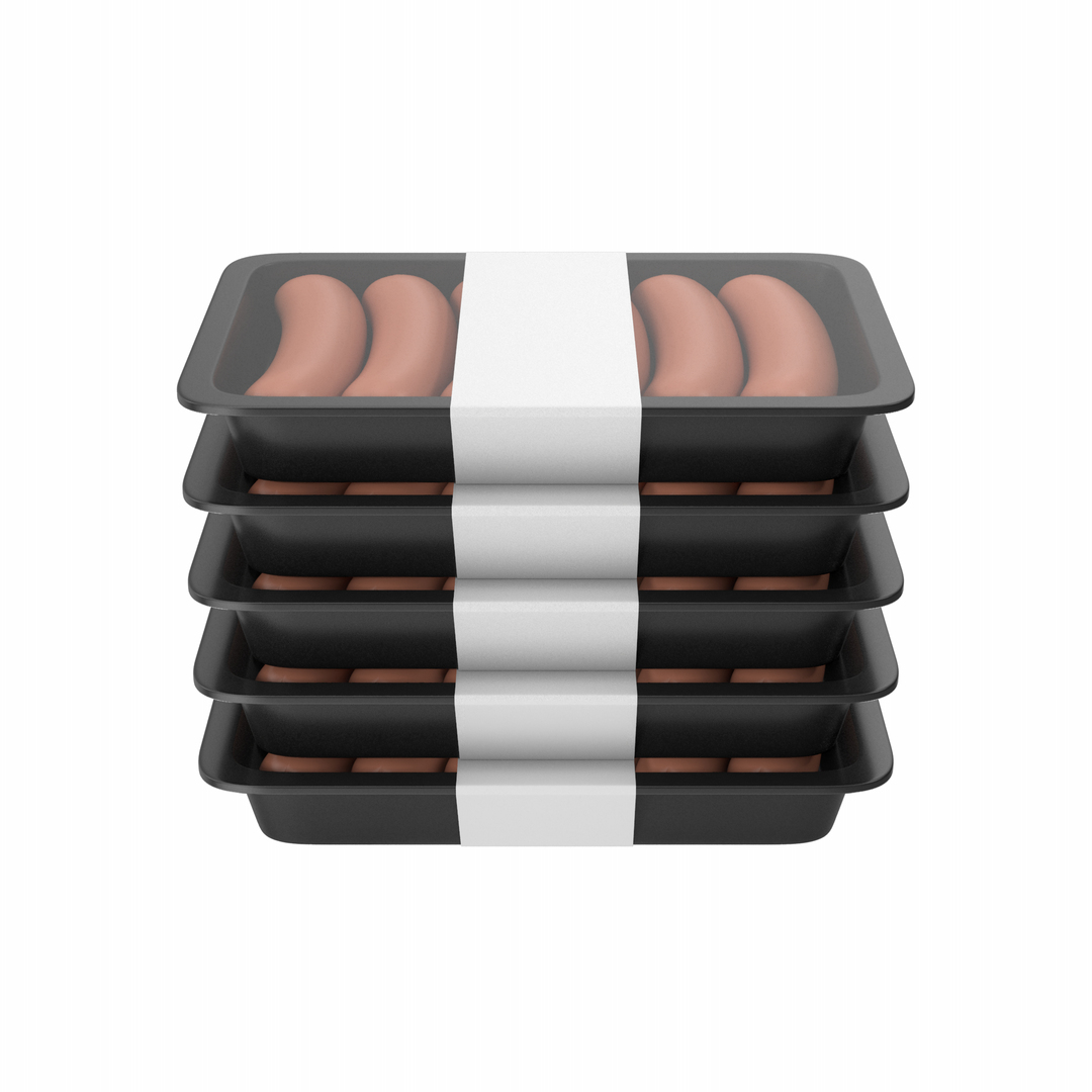 Stack Of Sausage Packages 3D Model - TurboSquid 2303892