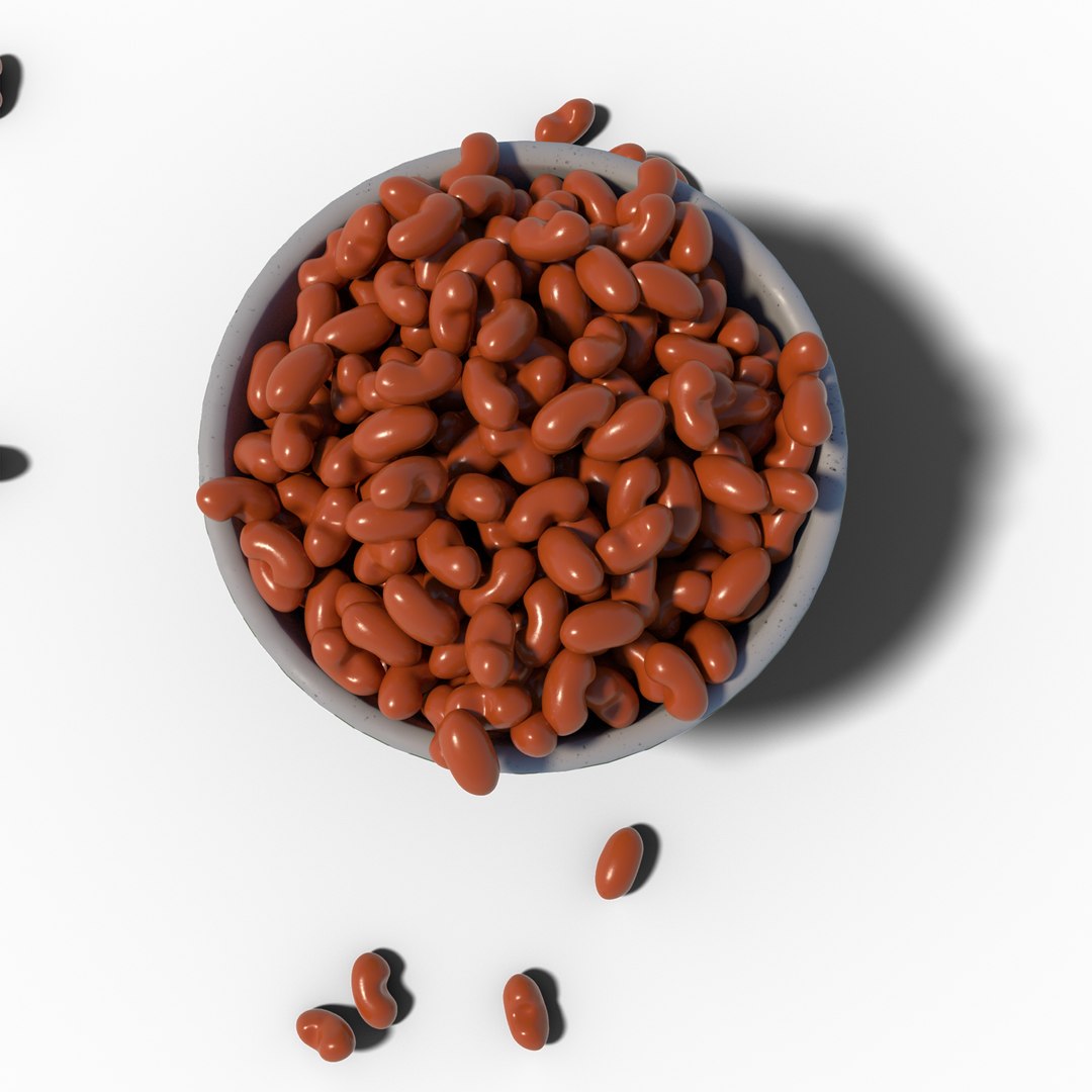3D Brown Jelly Beans With Bowl - TurboSquid 2084764