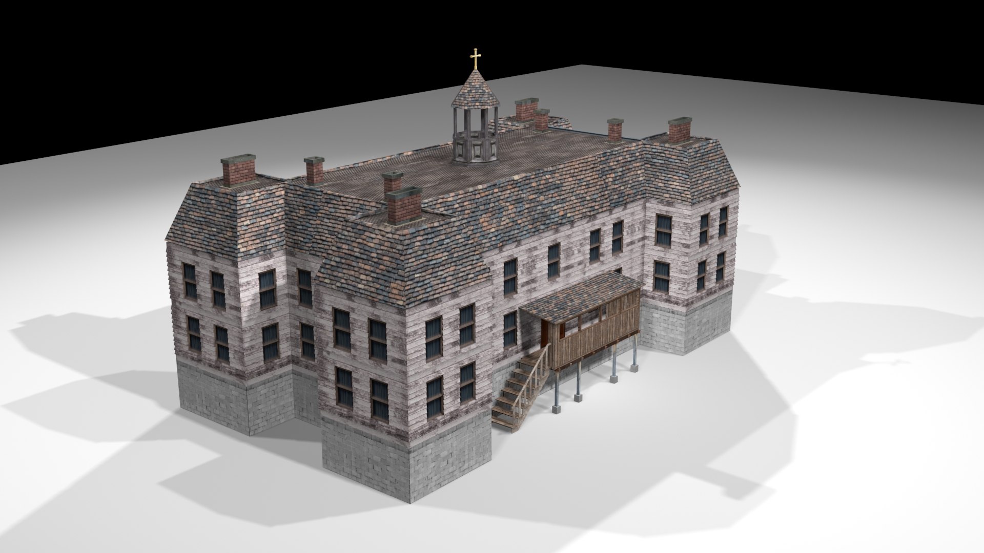 3D Residential School - TurboSquid 1759624
