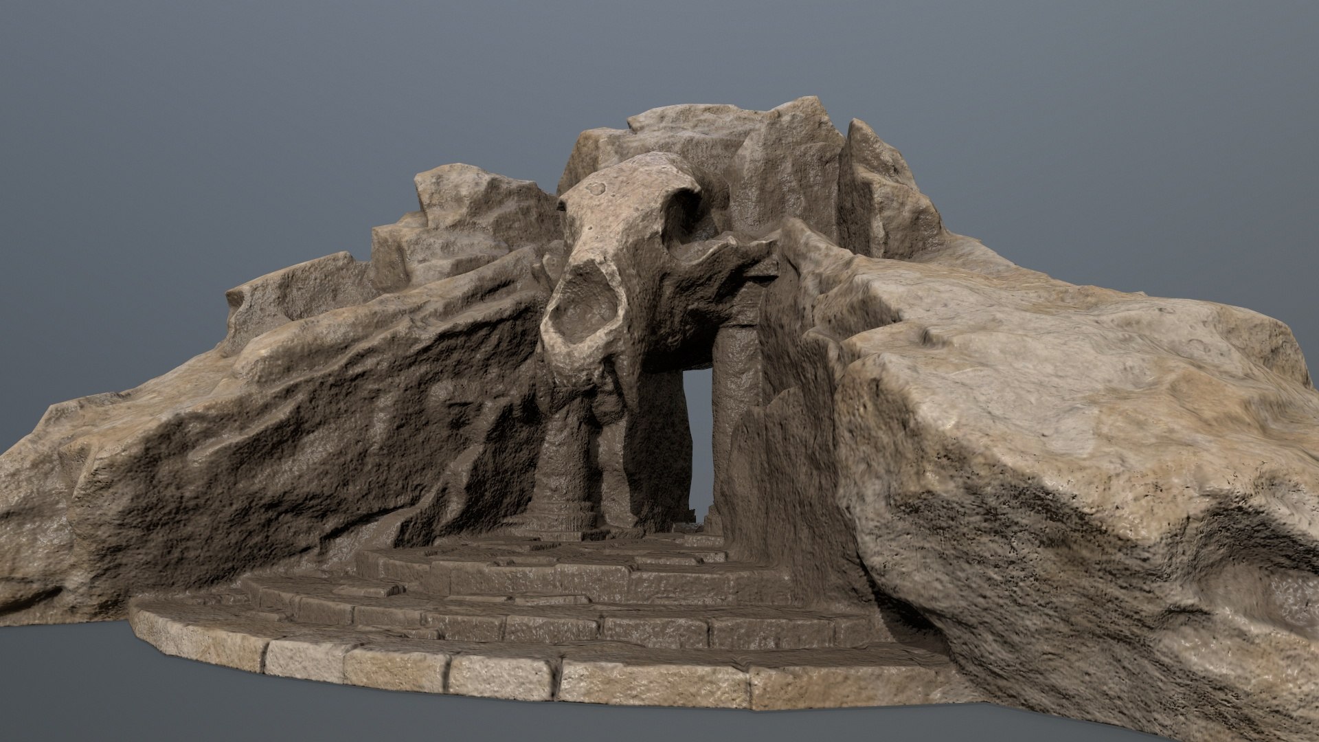 3D Skull Gate 3 - TurboSquid 2024667
