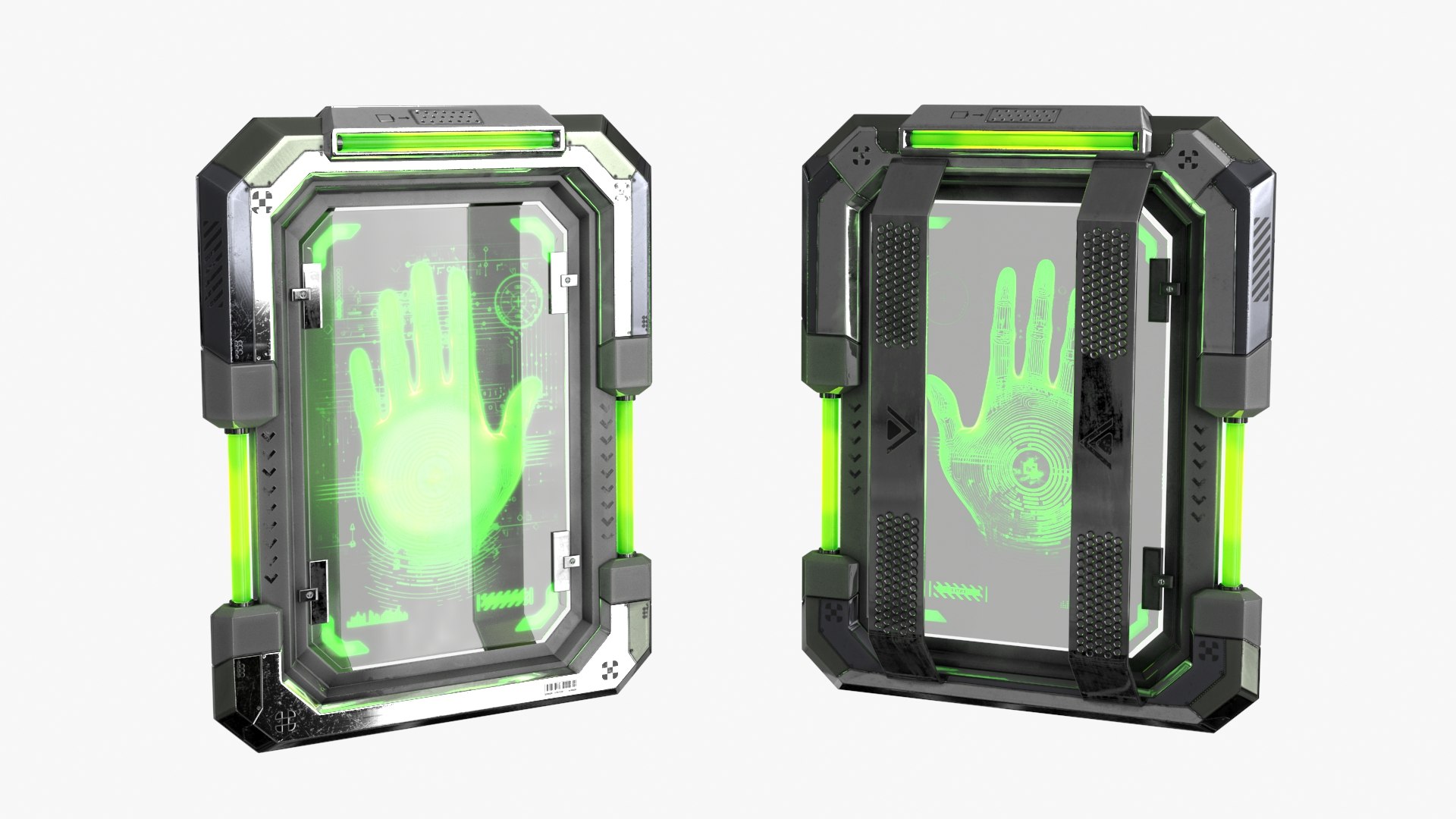3D Model Sci-Fi Digital Hand Scanner Collection - TurboSquid 2191371