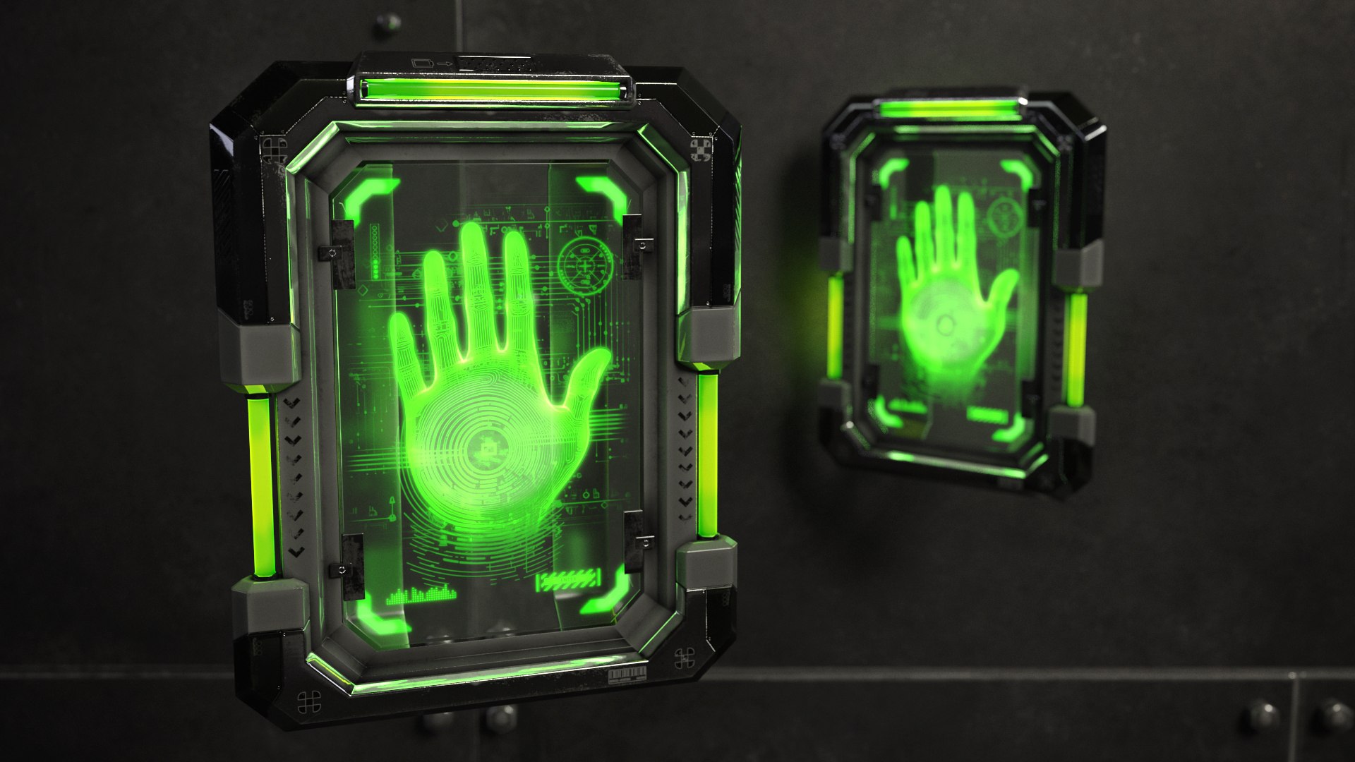 3D Model Sci-Fi Digital Hand Scanner Collection - TurboSquid 2191371