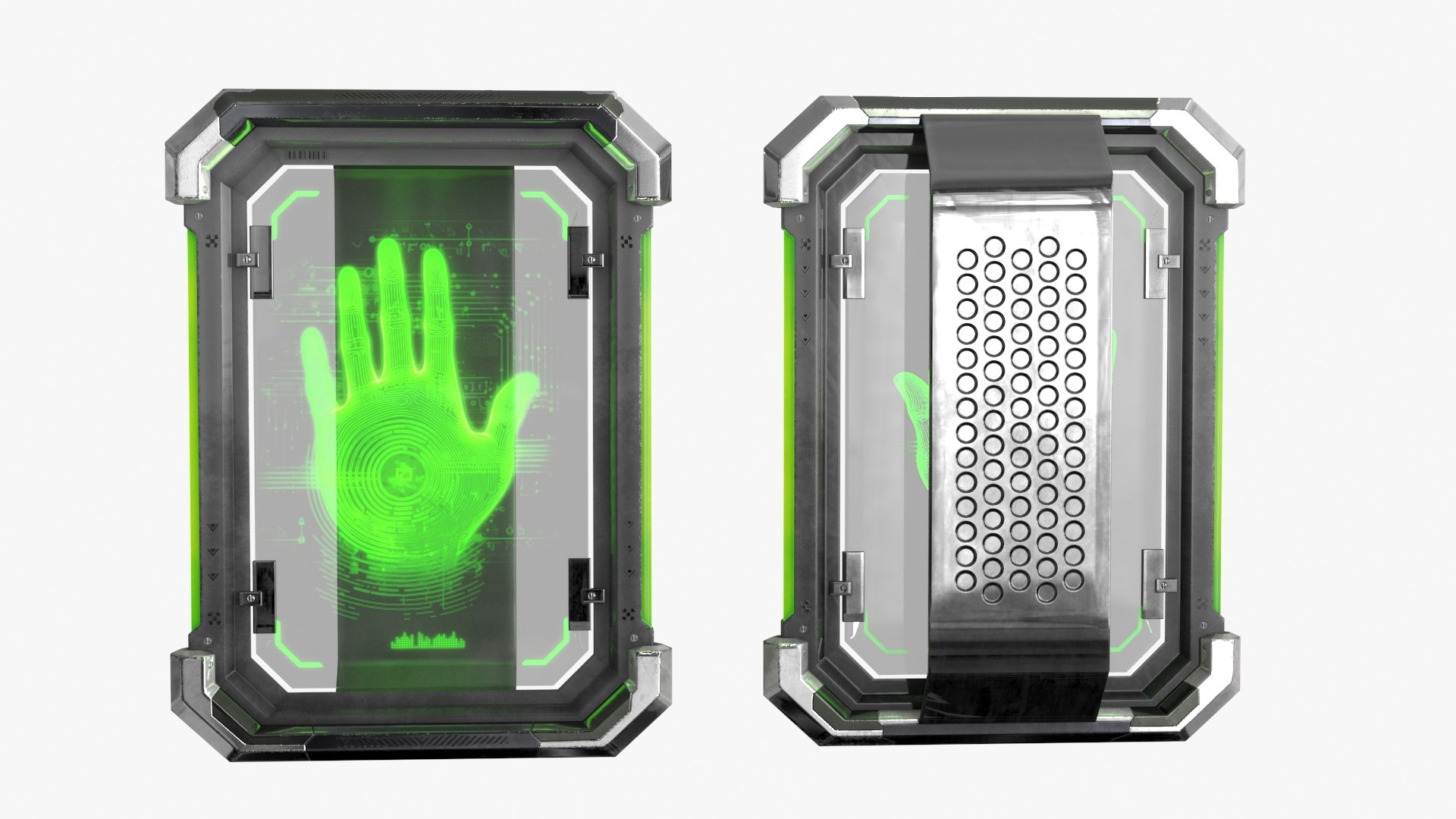3D Model Sci-Fi Digital Hand Scanner Collection - TurboSquid 2191371