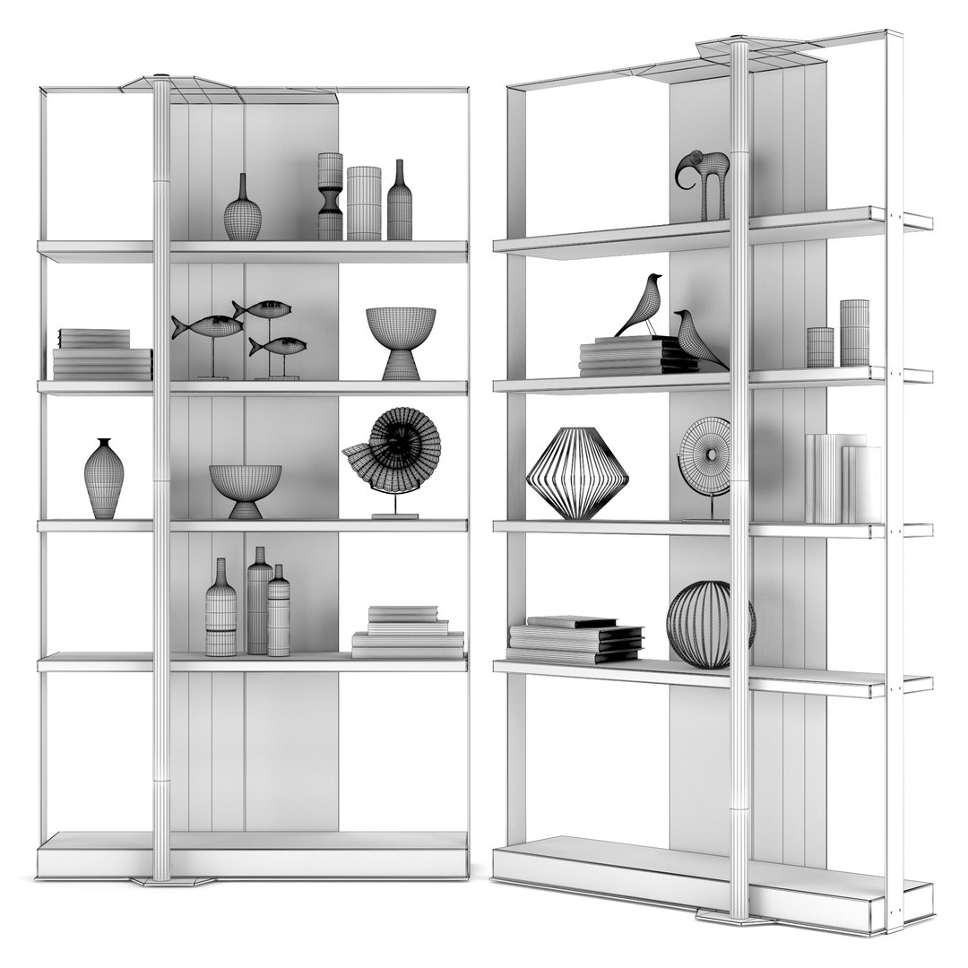 3D Holt Bookcase Caste Model - TurboSquid 1707375