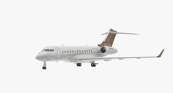 3d bombardier global 6000