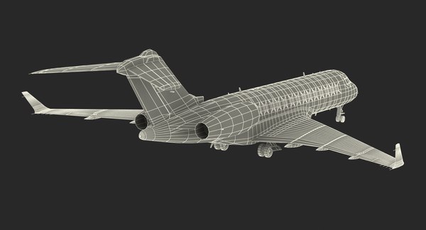 3d bombardier global 6000