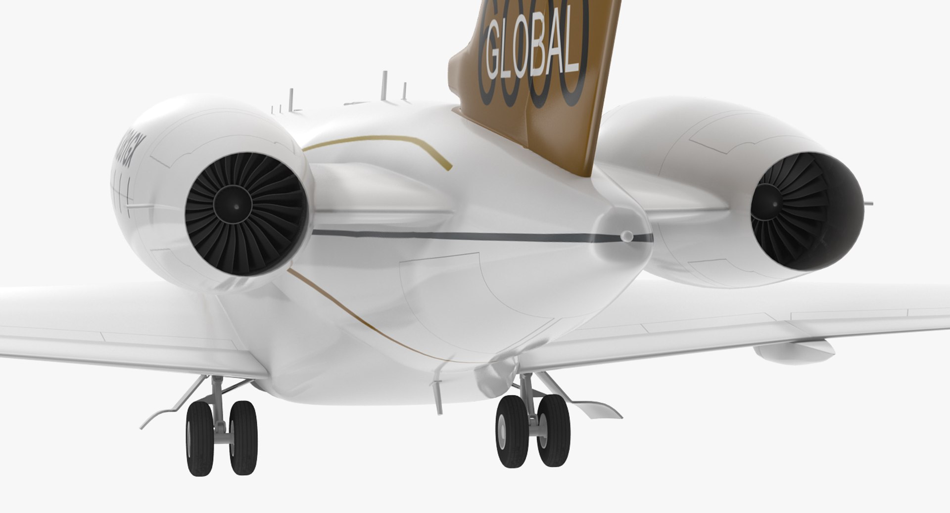 3d bombardier global 6000
