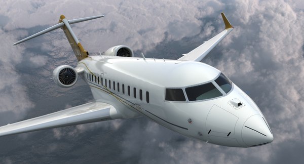 3d bombardier global 6000