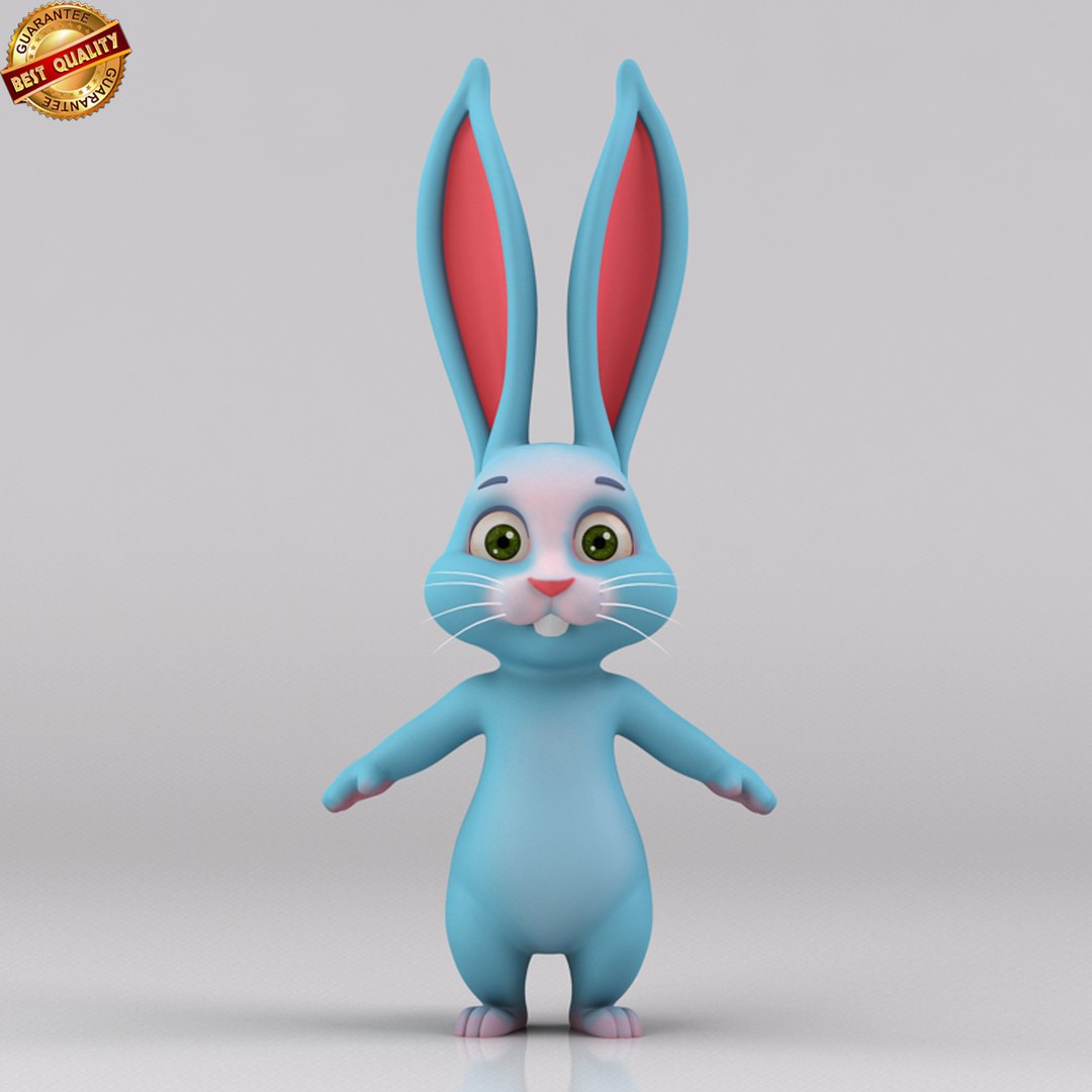Bunny Rabbit Cartoon Obj