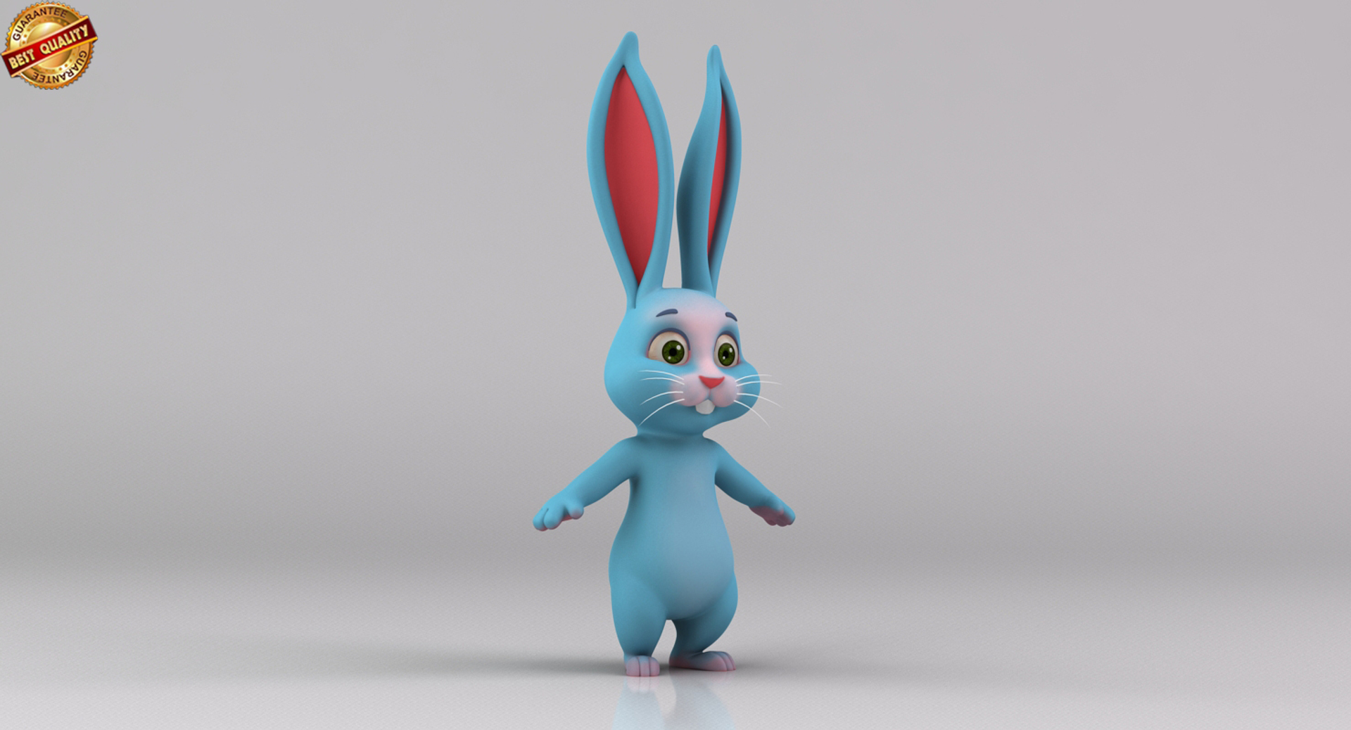 bunny rabbit cartoon obj