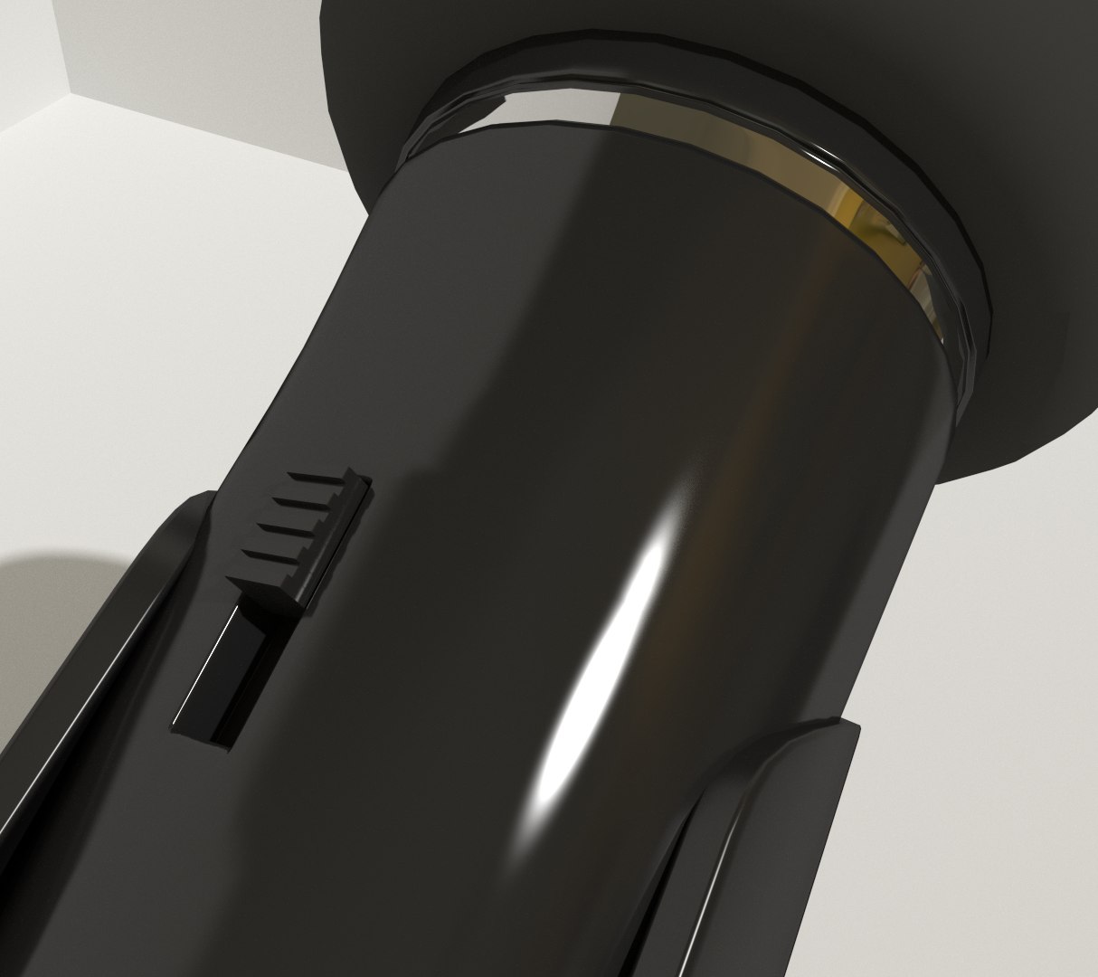 3d Black Microphone Stand