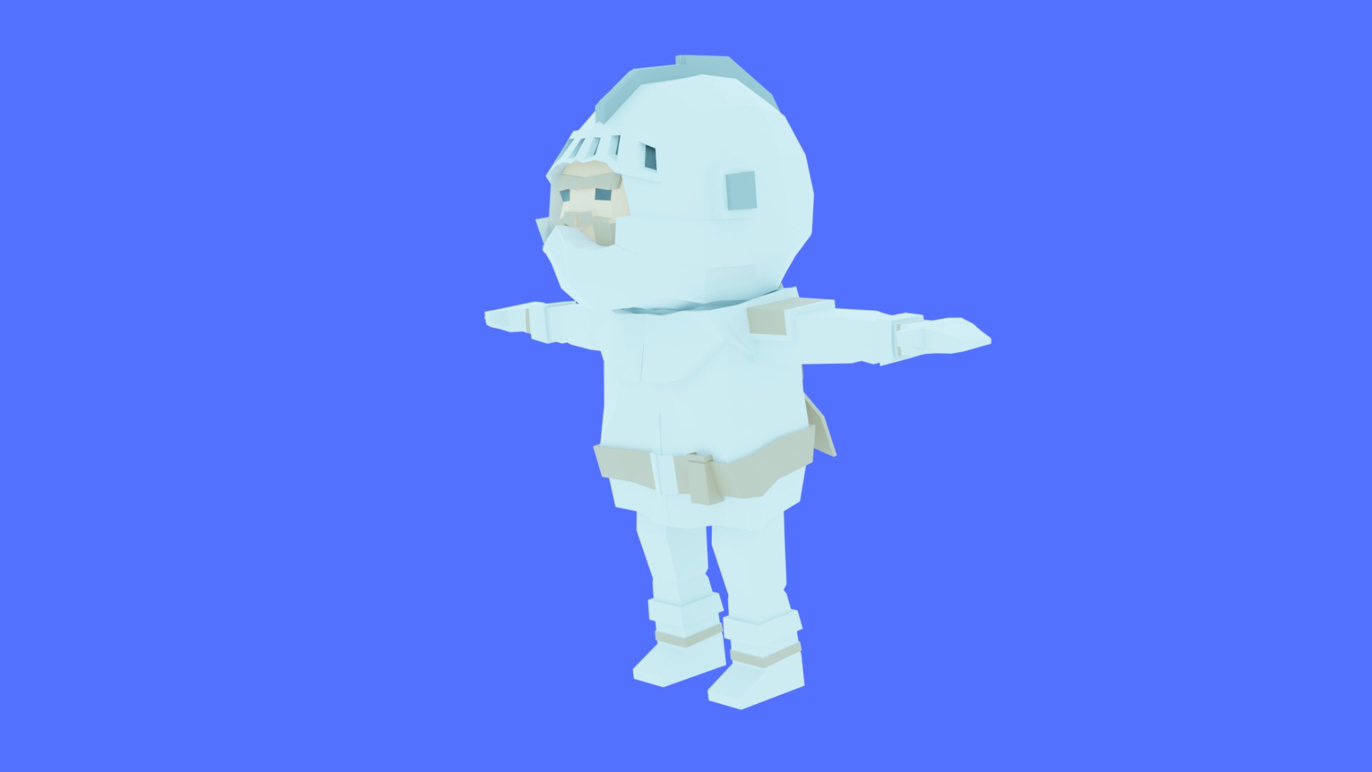 Low-Poly Knight Character With Armor Game-Ready 3D Model 3D Model ...