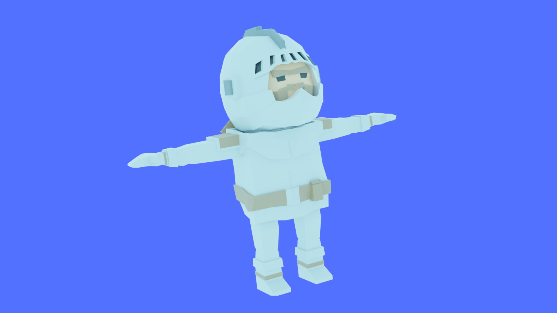 Low-Poly Knight Character With Armor Game-Ready 3D Model 3D Model ...
