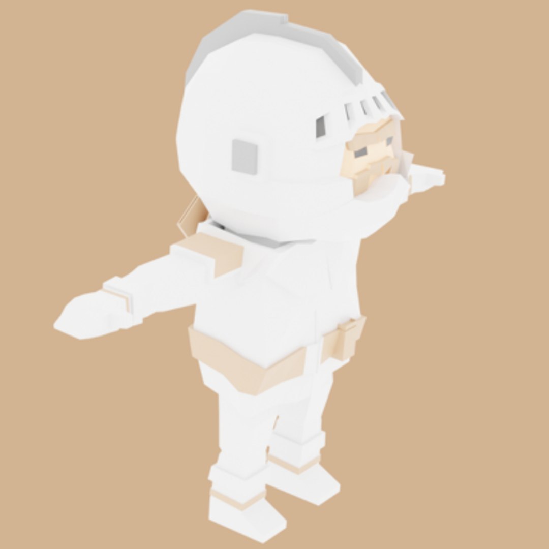 Low-Poly Knight Character With Armor Game-Ready 3D Model 3D Model ...