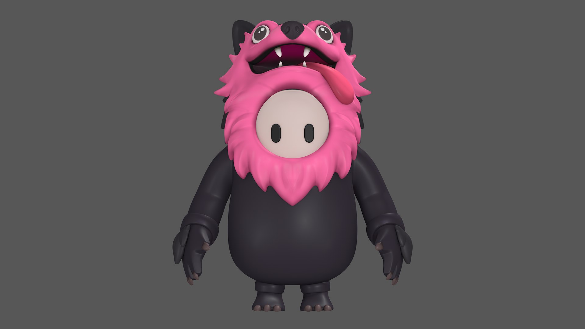 3D Fall Guys Wolf Skin Game Character 8K model - TurboSquid 1924613