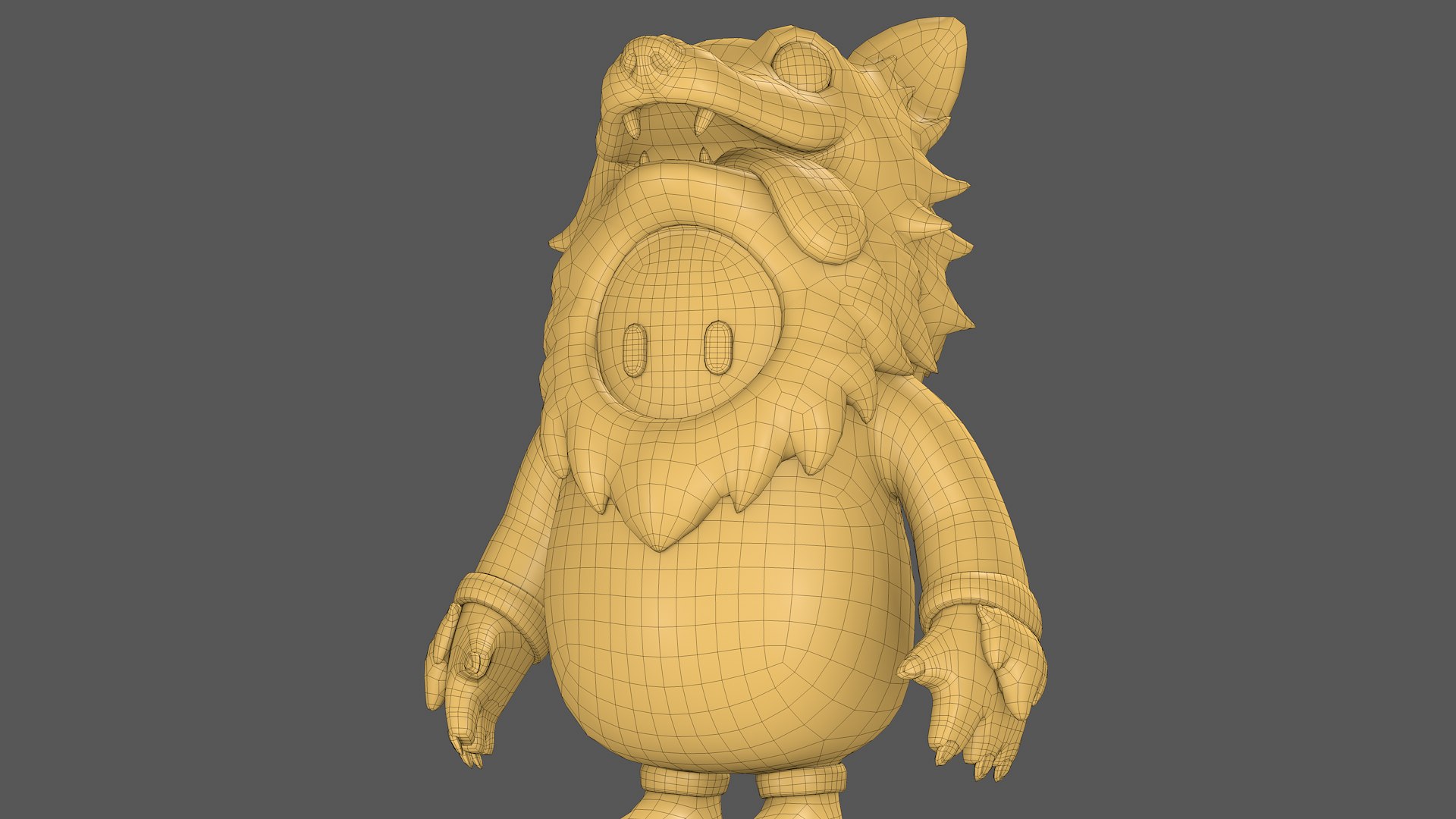 3D Fall Guys Wolf Skin Game Character 8K model - TurboSquid 1924613