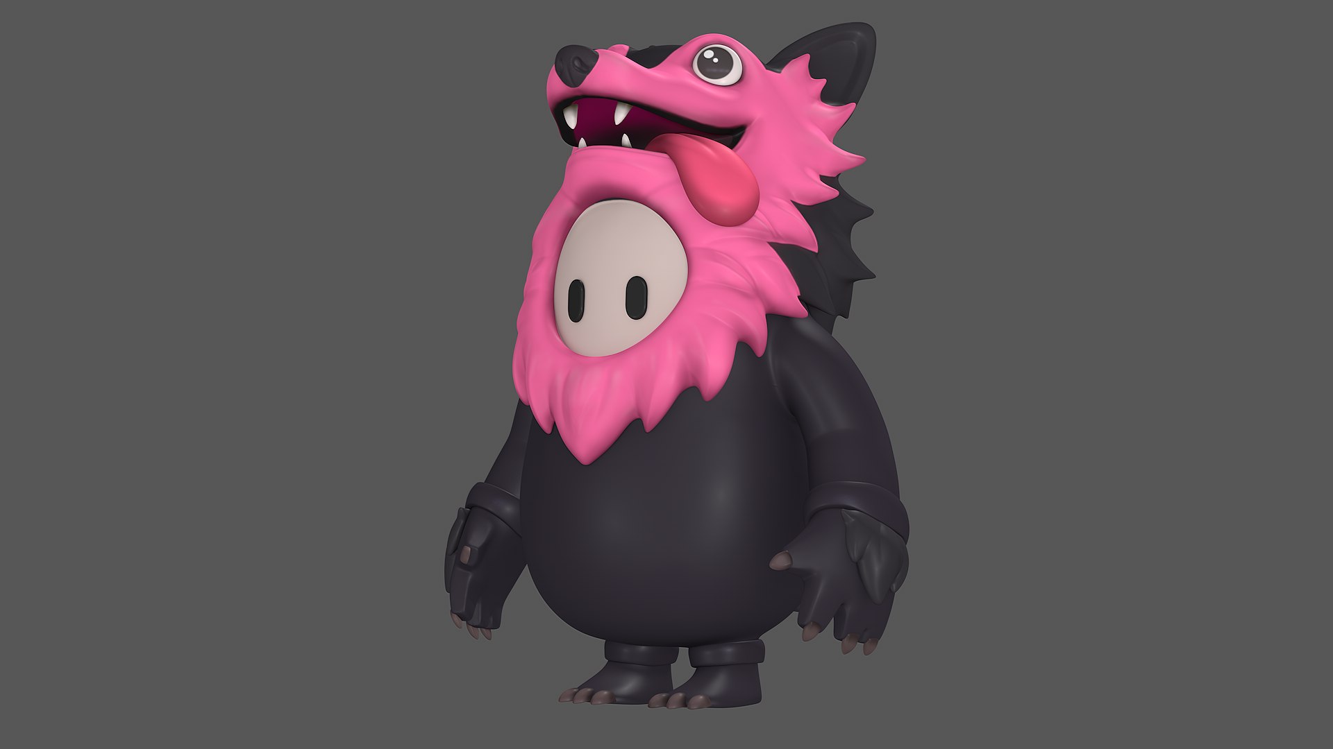 3D Fall Guys Wolf Skin Game Character model - TurboSquid 1924613