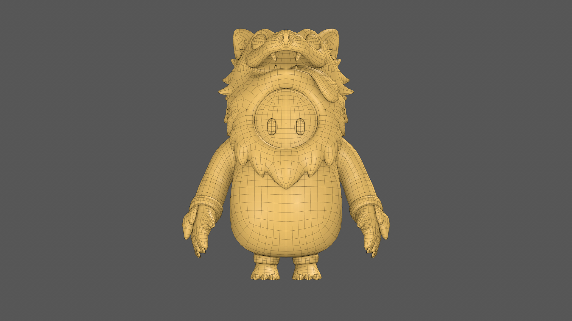 3D Fall Guys Wolf Skin Game Character 8K model - TurboSquid 1924613