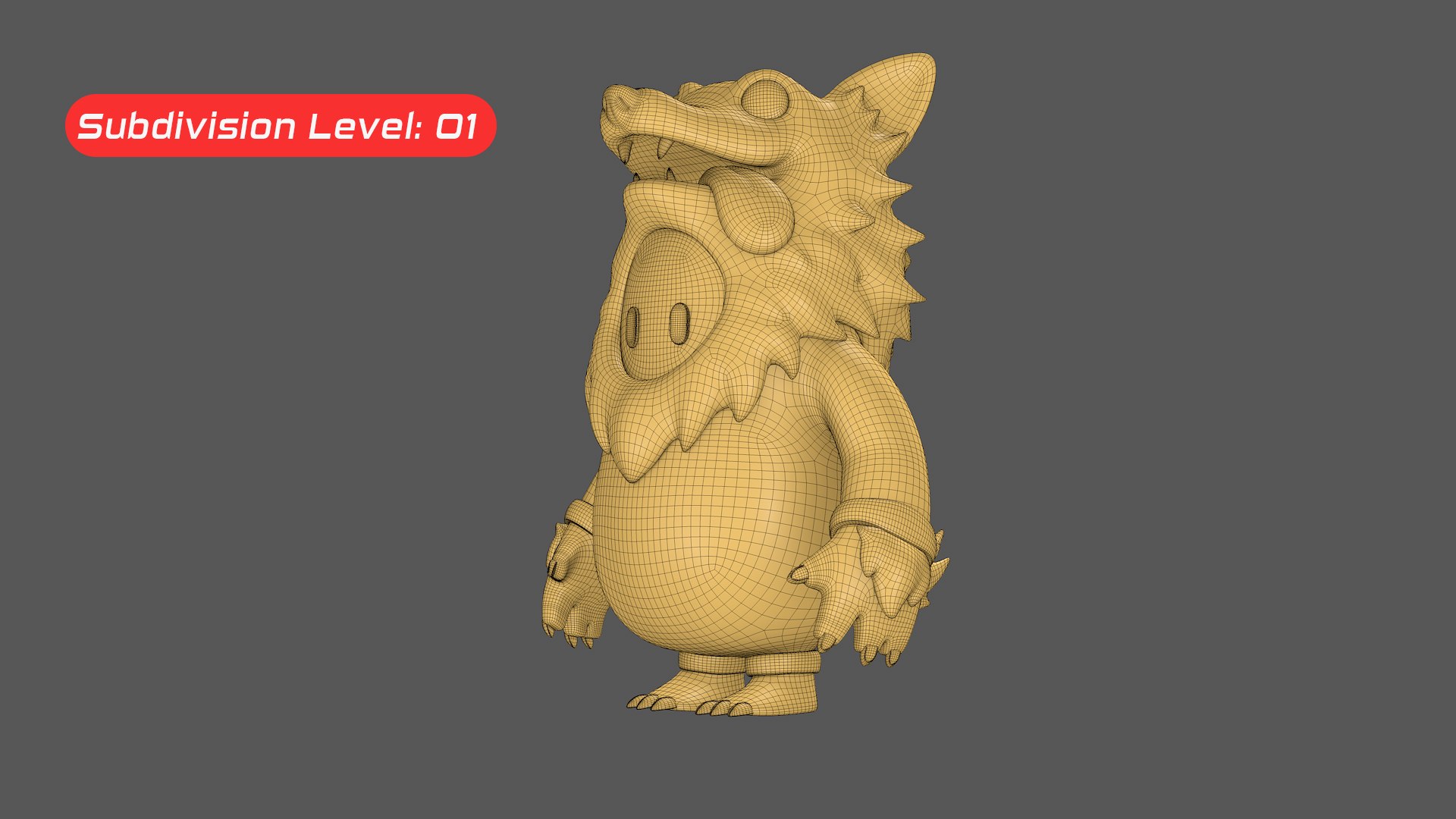 3D Fall Guys Wolf Skin Game Character 8K model - TurboSquid 1924613