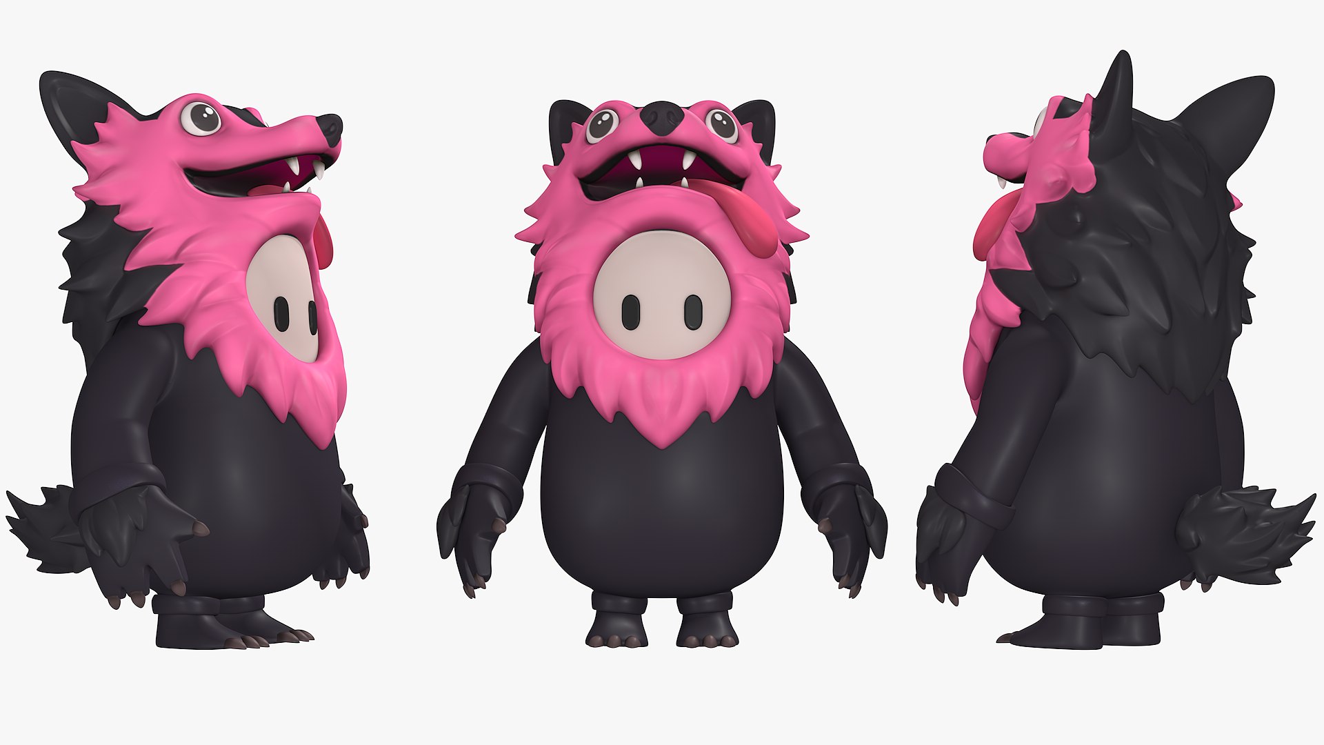 3D Fall Guys Wolf Skin Game Character 8K model - TurboSquid 1924613