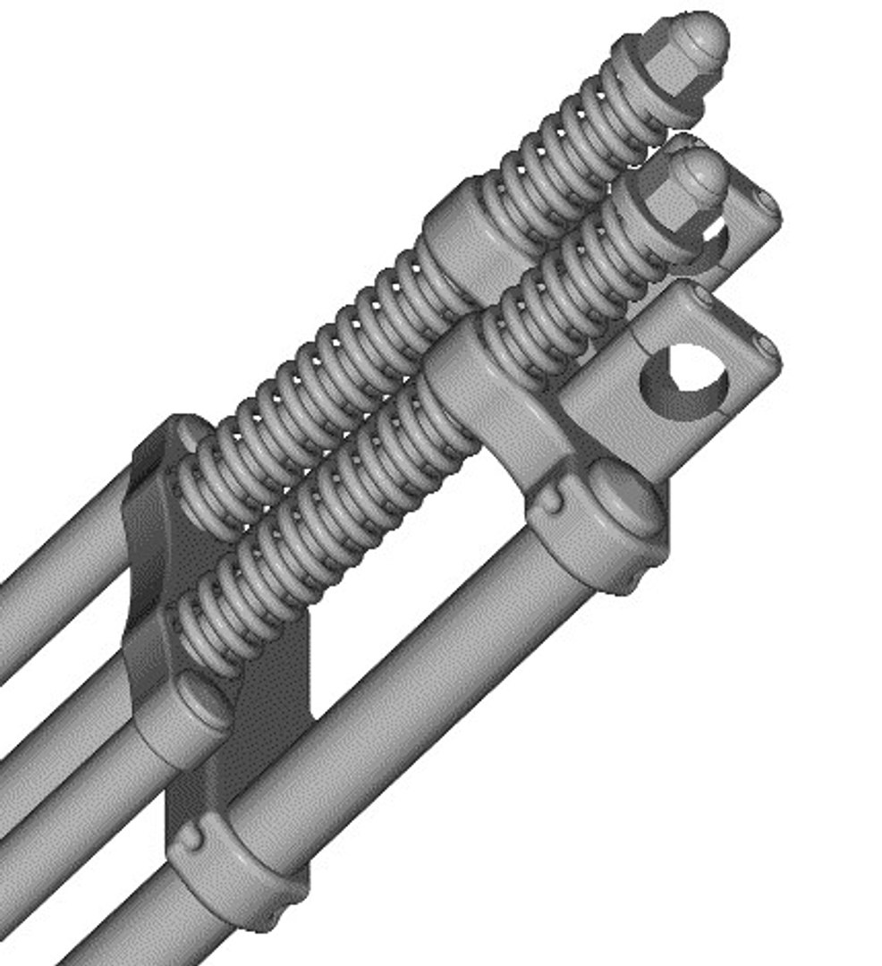 motorcycle springer fork 3d model