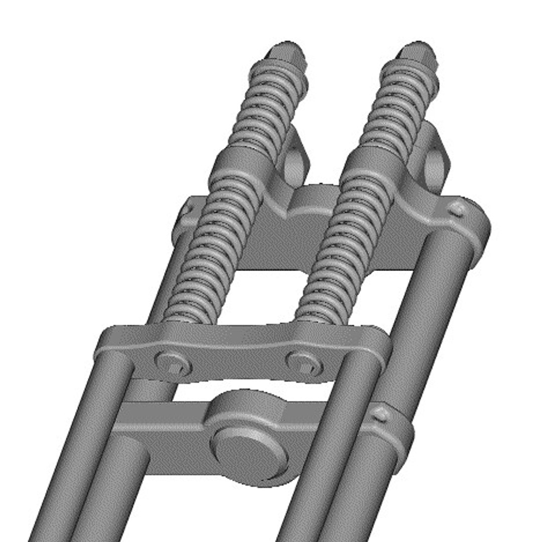 motorcycle springer fork 3d model