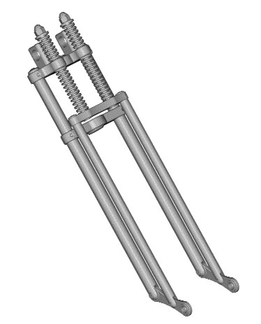 motorcycle springer fork 3d model