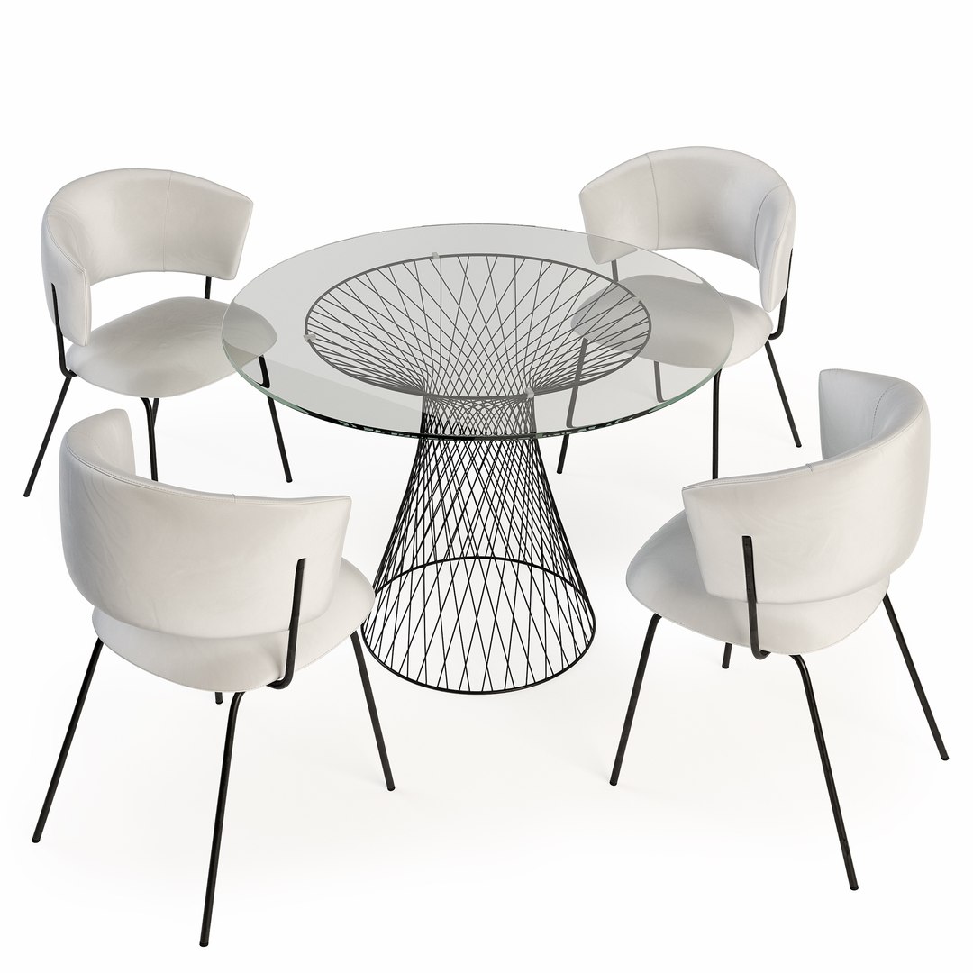 Coco Dining Table Chair 3D Model - TurboSquid 1476736