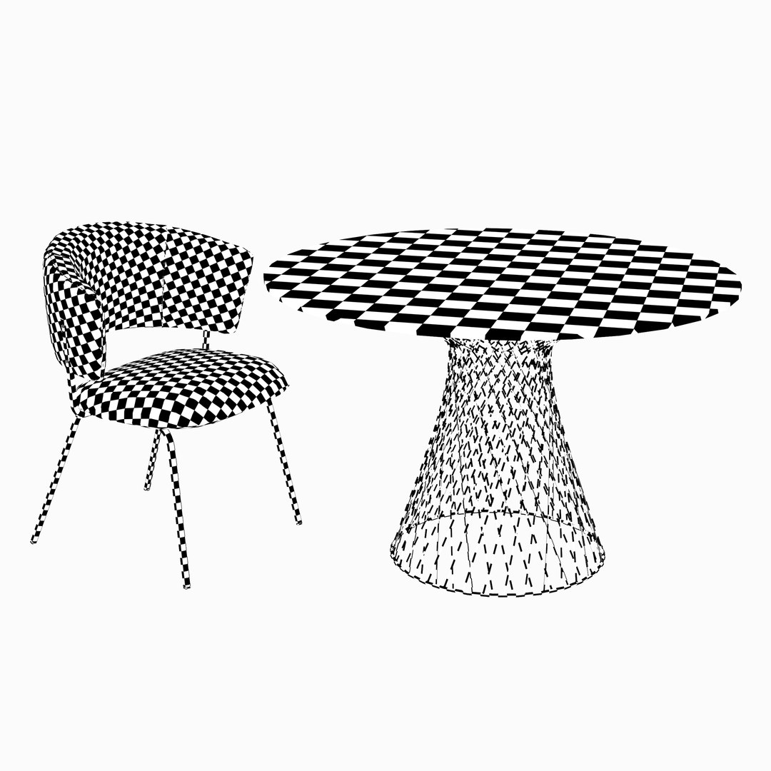 Coco Dining Table Chair 3D Model - TurboSquid 1476736
