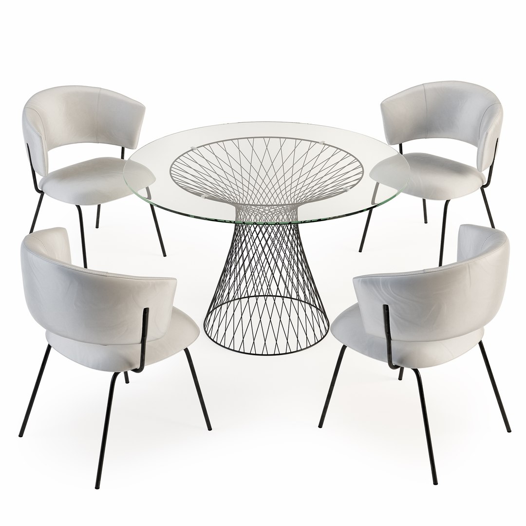 Coco Dining Table Chair 3D Model - TurboSquid 1476736