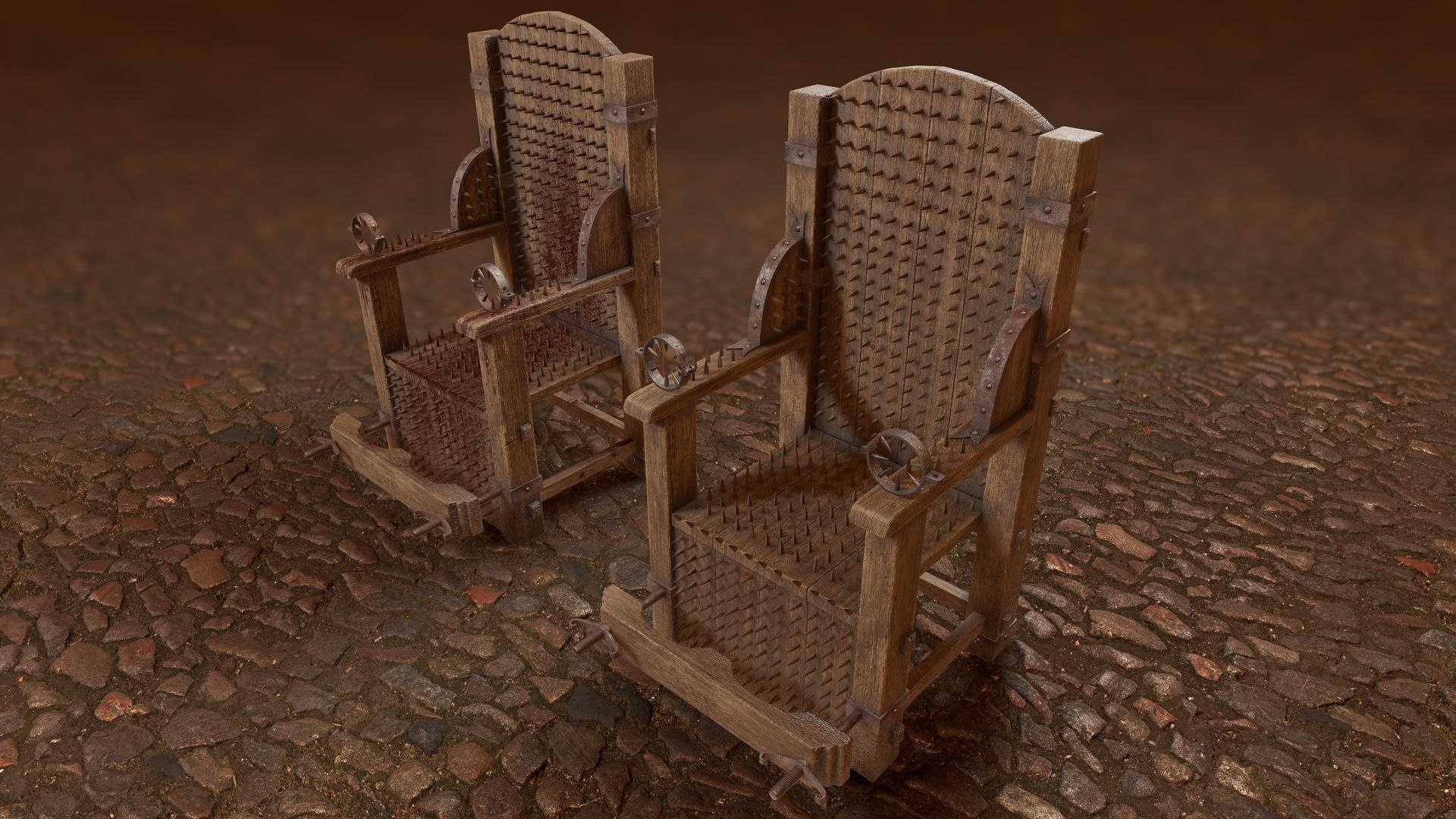 3D Inquisition Chair Torture Model - TurboSquid 1564313