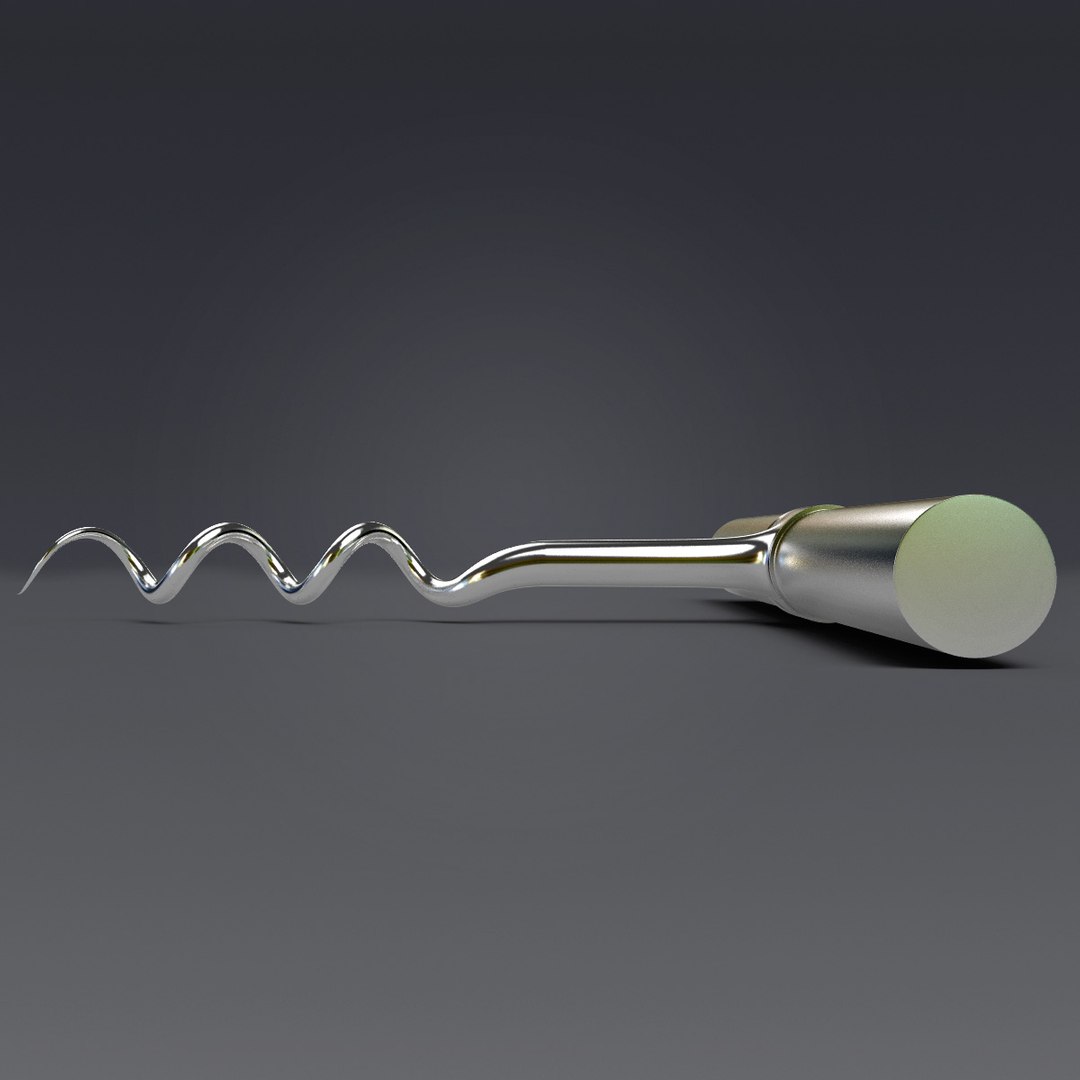 3d corkscrew v2 model