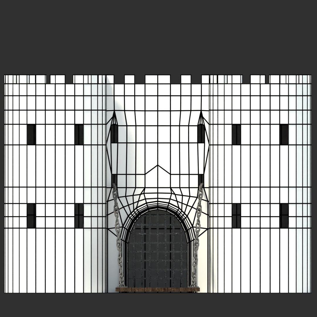 3D Blender Gate Medieval Model - TurboSquid 1344176