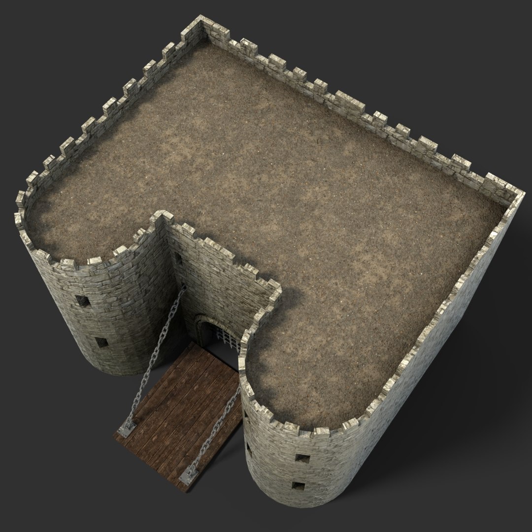 3D Blender Gate Medieval Model - TurboSquid 1344176