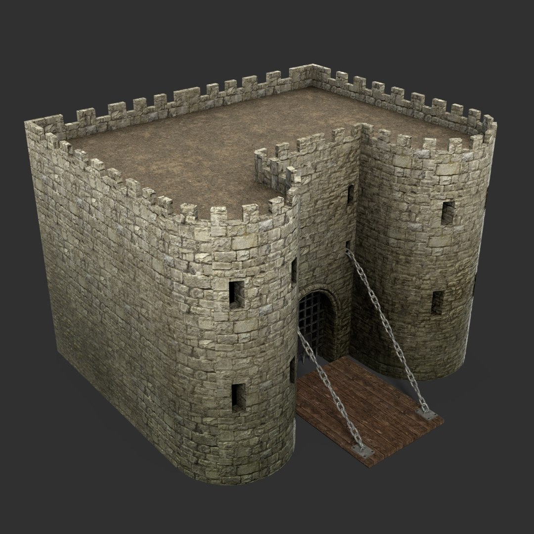 3D Blender Gate Medieval Model - TurboSquid 1344176
