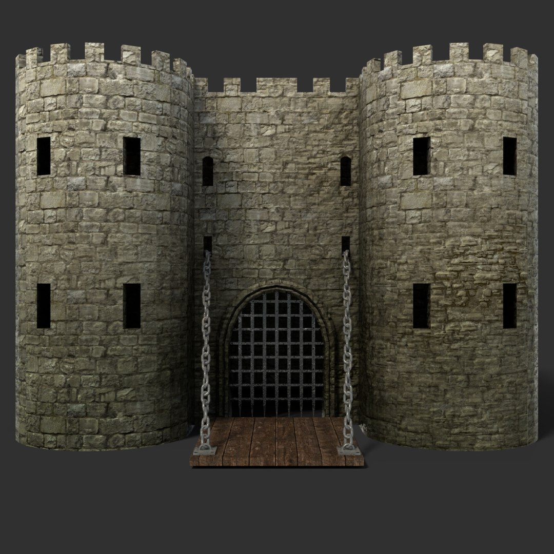 3D Blender Gate Medieval Model - TurboSquid 1344176