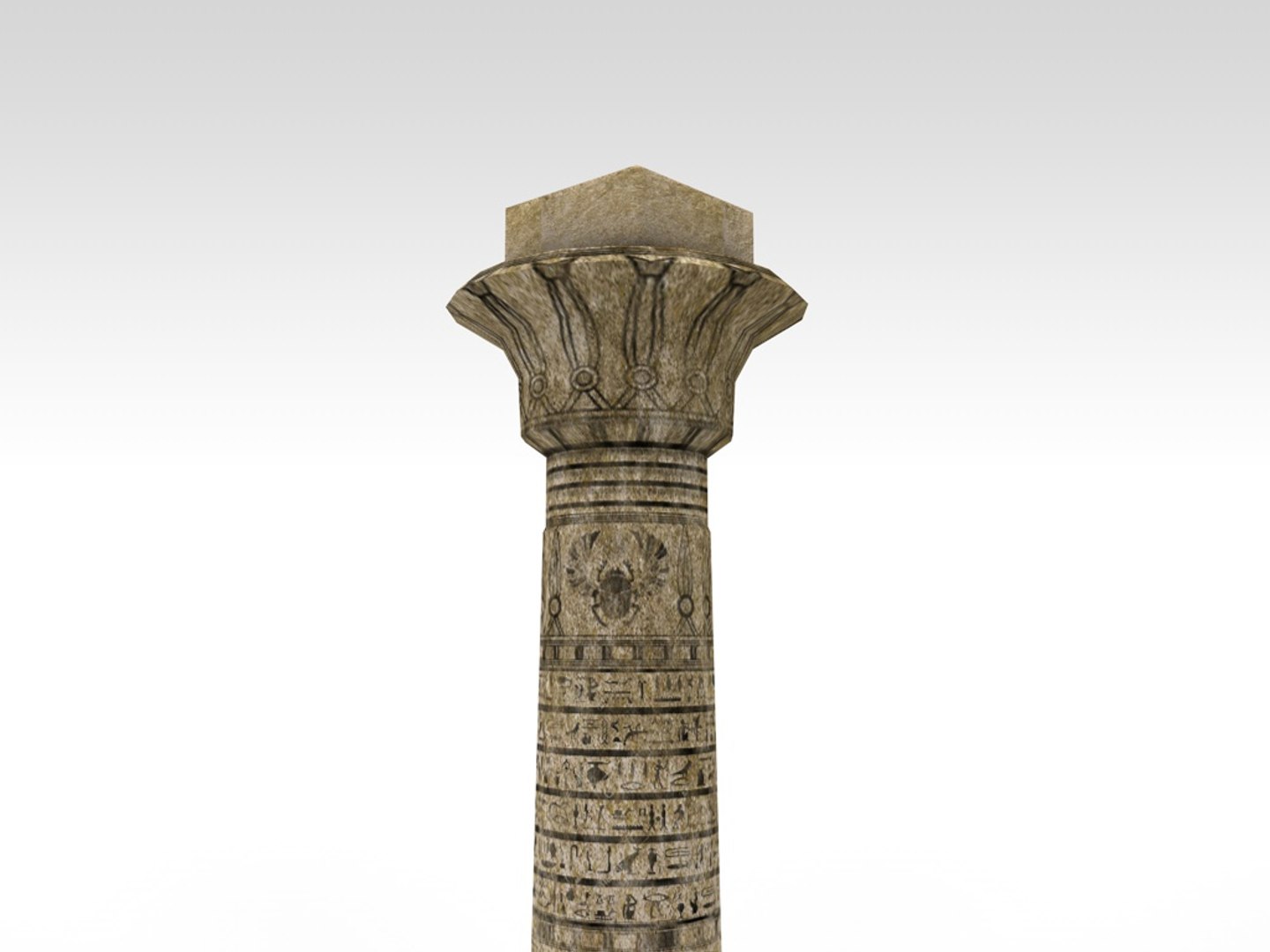 3D Model Egyptian Columns - TurboSquid 1194306