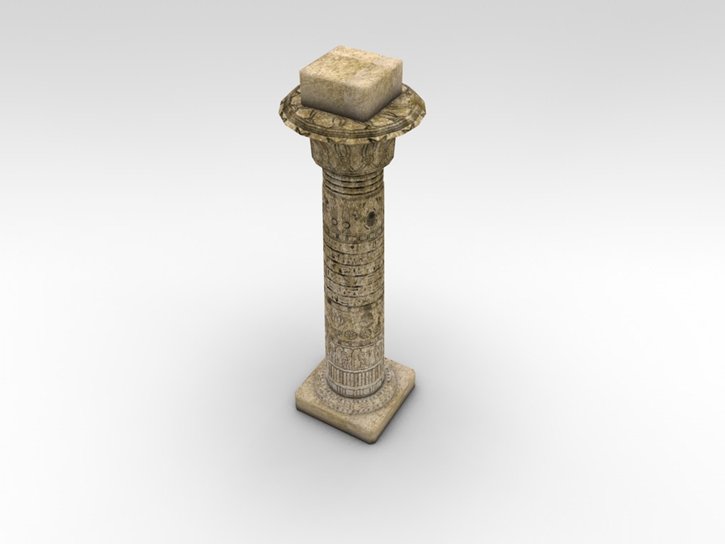 3D Model Egyptian Columns - TurboSquid 1194306