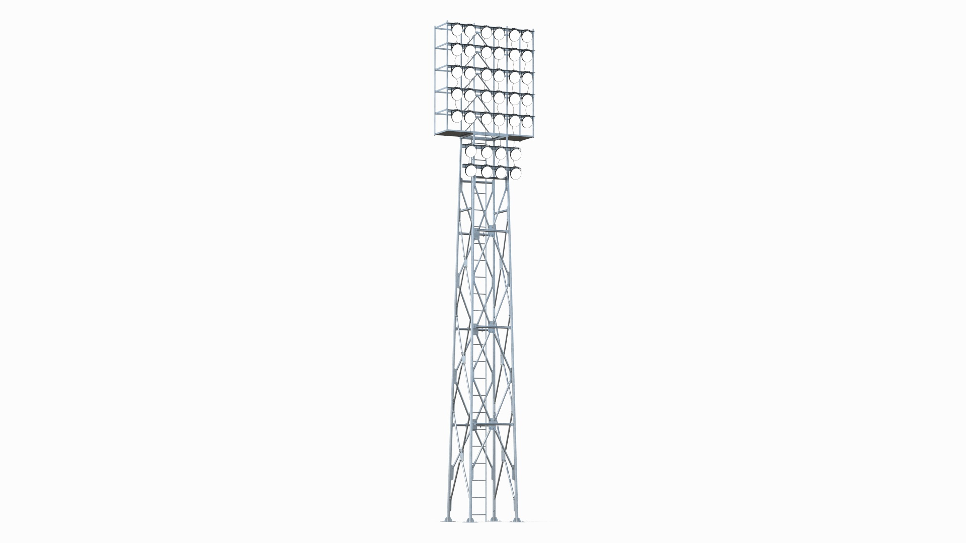 Spotlights Lighting Tower Illuminated 3D Model - TurboSquid 2181865