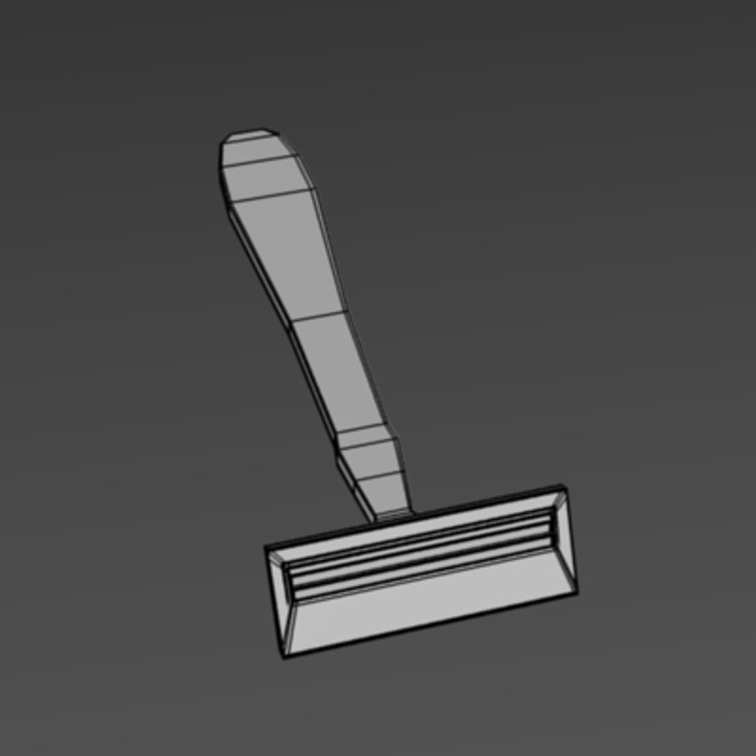 razor blades 3d obj