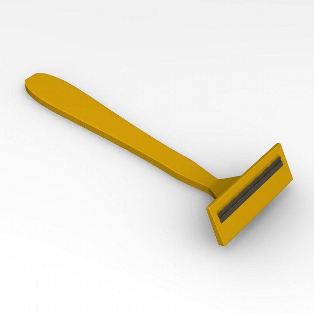 razor blades 3d obj