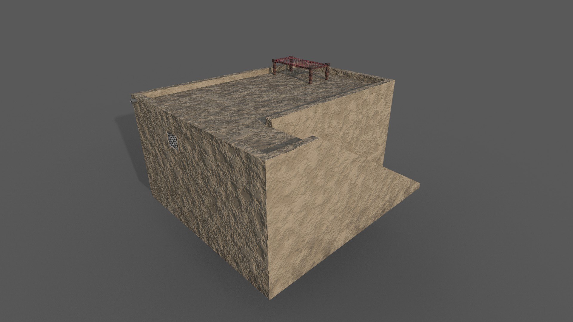 3D Model Small Mud House - TurboSquid 2294462