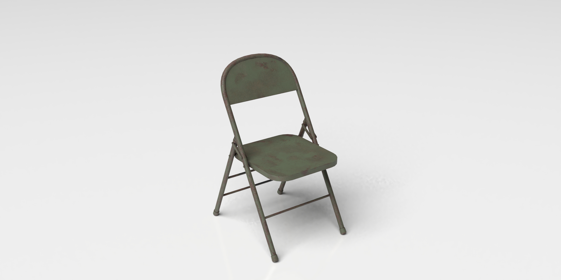 Metallic Folding Chair Old 3D Model - TurboSquid 1352139